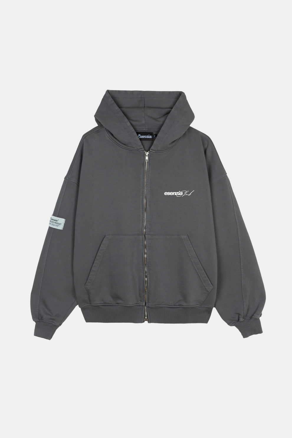 CHARCOAL GRAY CITY ZIPPER – Esenzia